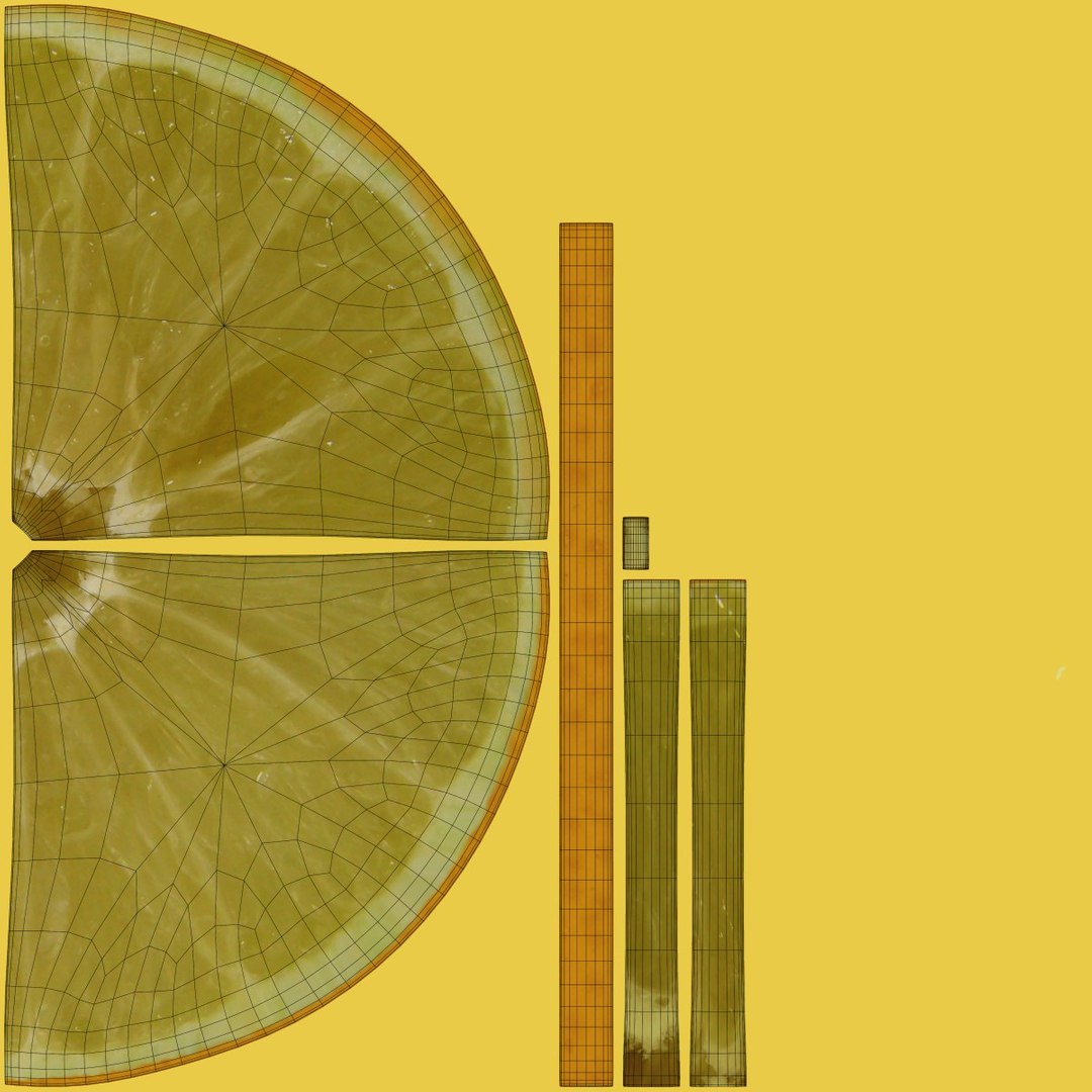 3D Lemon Slice Quarter - TurboSquid 1864896