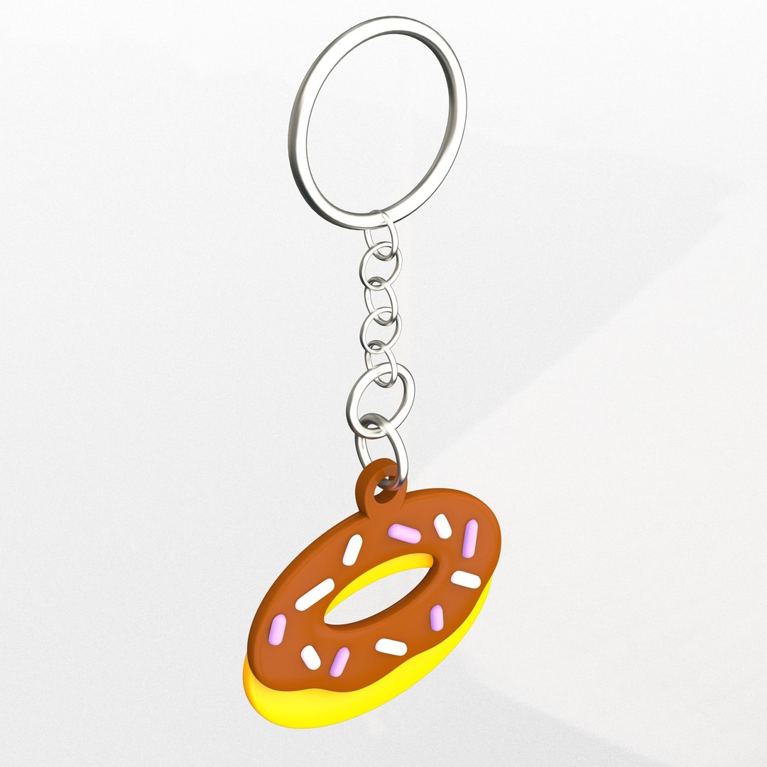 3D Doughnut Emoji Keychain - TurboSquid 2509757