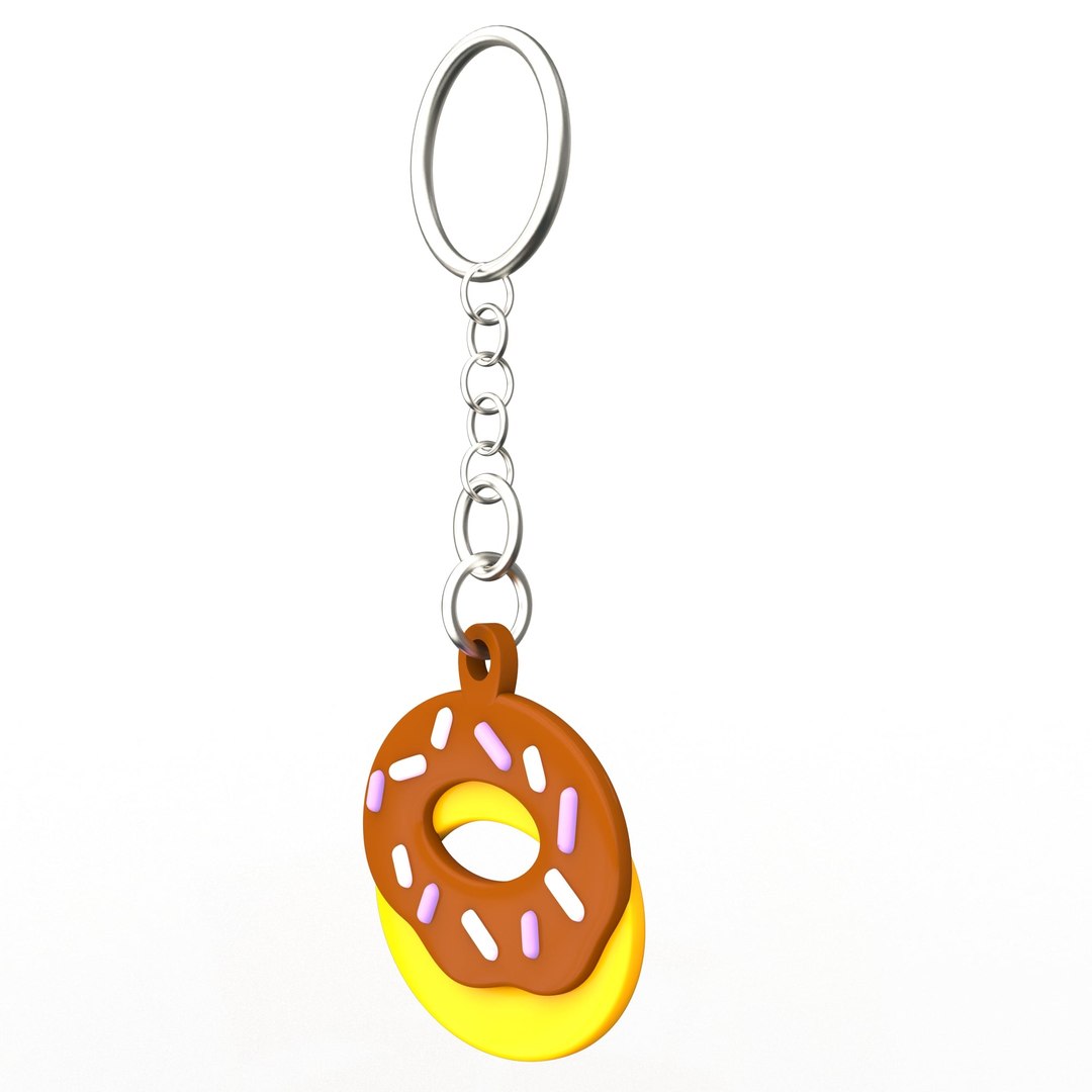 3D Doughnut Emoji Keychain - TurboSquid 2509757