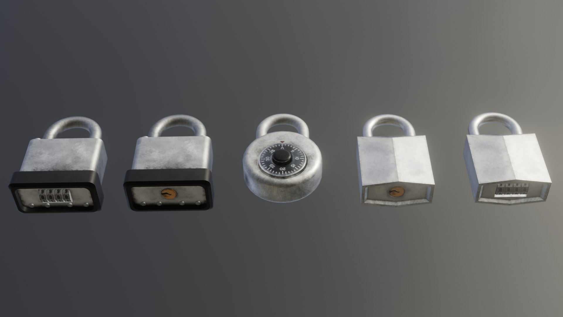 Lock Collection - All The Locks You Need Low-poly 3D Model 3D Model ...
