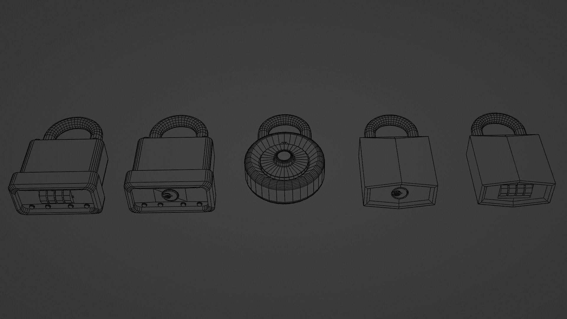 Lock Collection - All The Locks You Need Low-poly 3D Model 3D Model ...