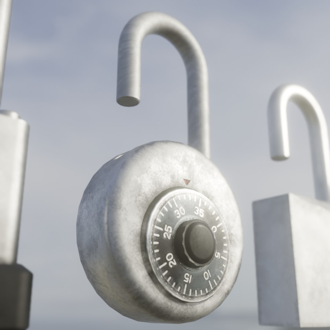 Lock Collection - All The Locks You Need Low-poly 3D Model 3D Model ...
