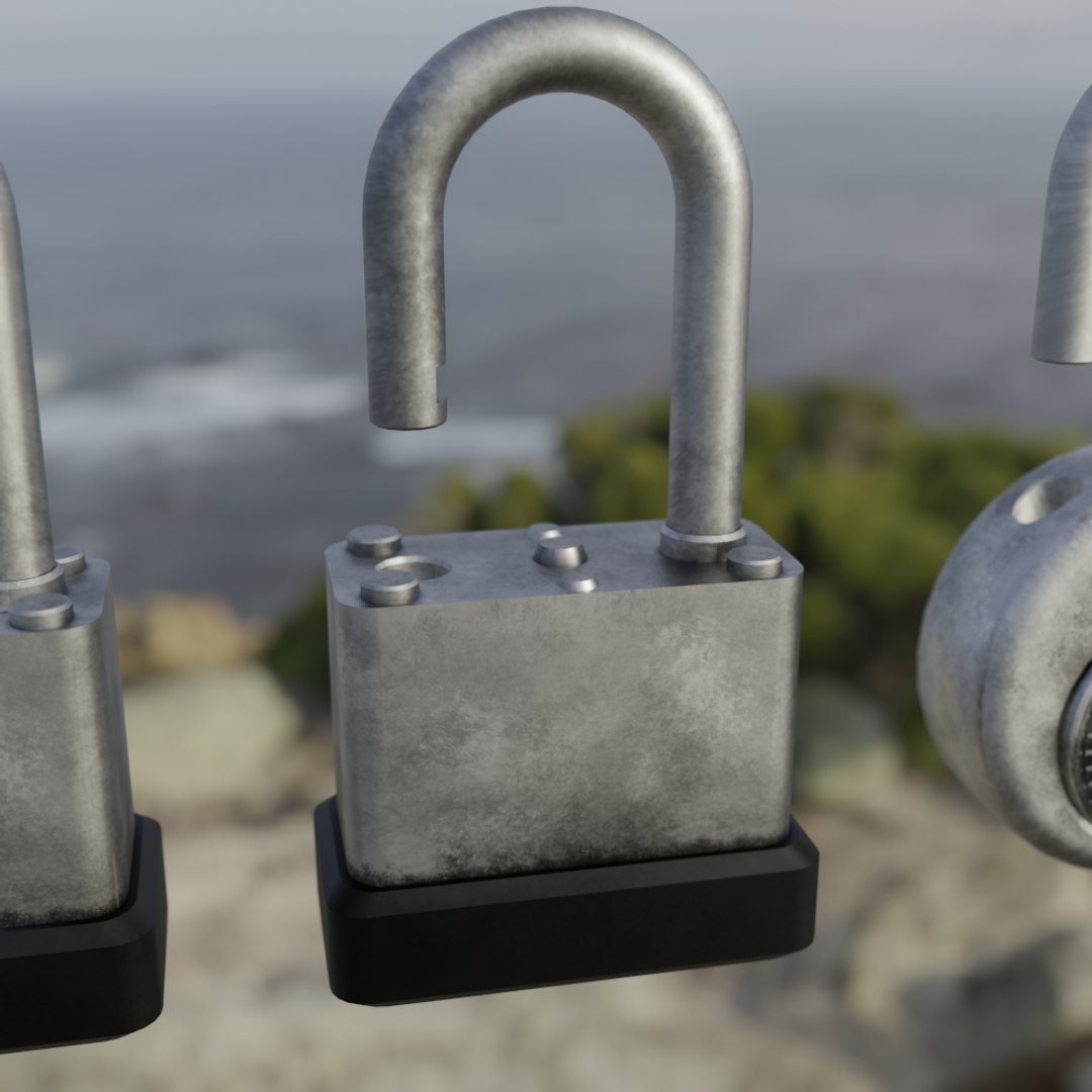 Lock Collection - All The Locks You Need Low-poly 3D Model 3D Model ...