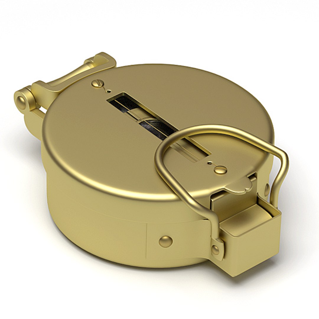 professional brass compass 3ds