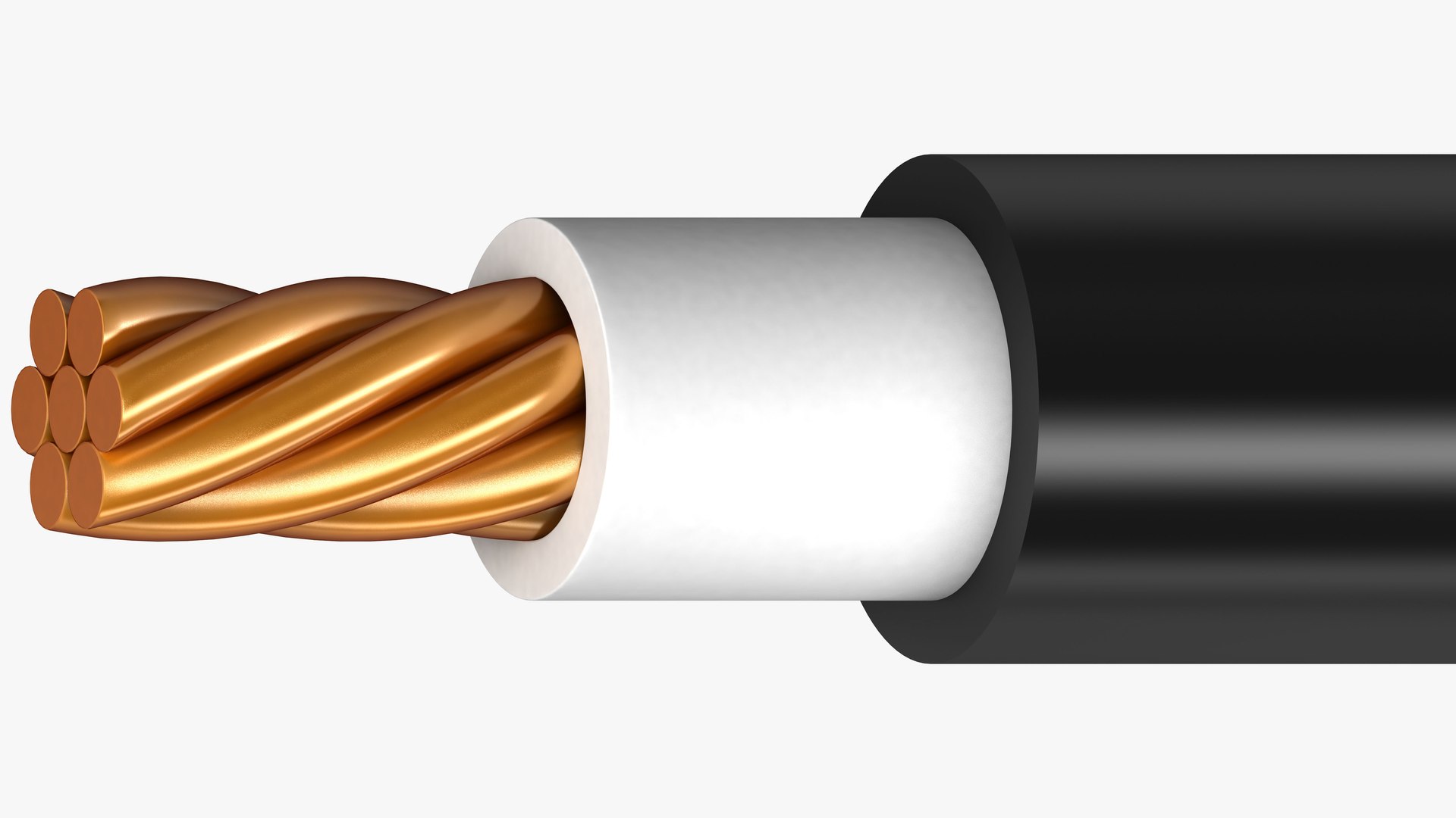 Electrical Cables Single Core 3d Model