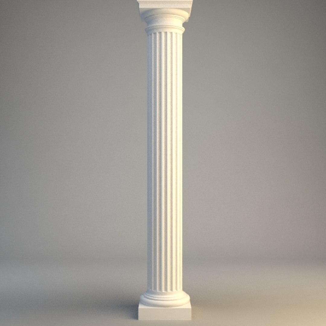 Stone Column 3d Model