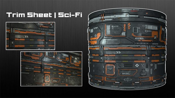 Trim Sheet Sci-Fi 3D model - TurboSquid 2049781