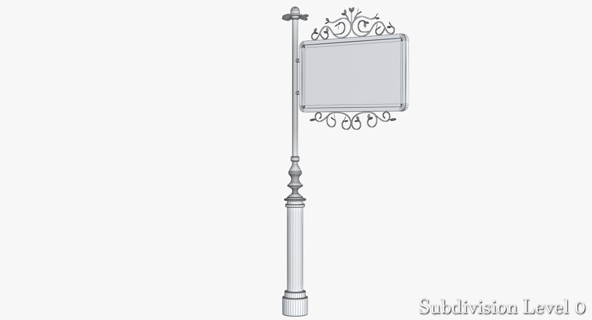 3D Outdoor Sign - TurboSquid 1167851