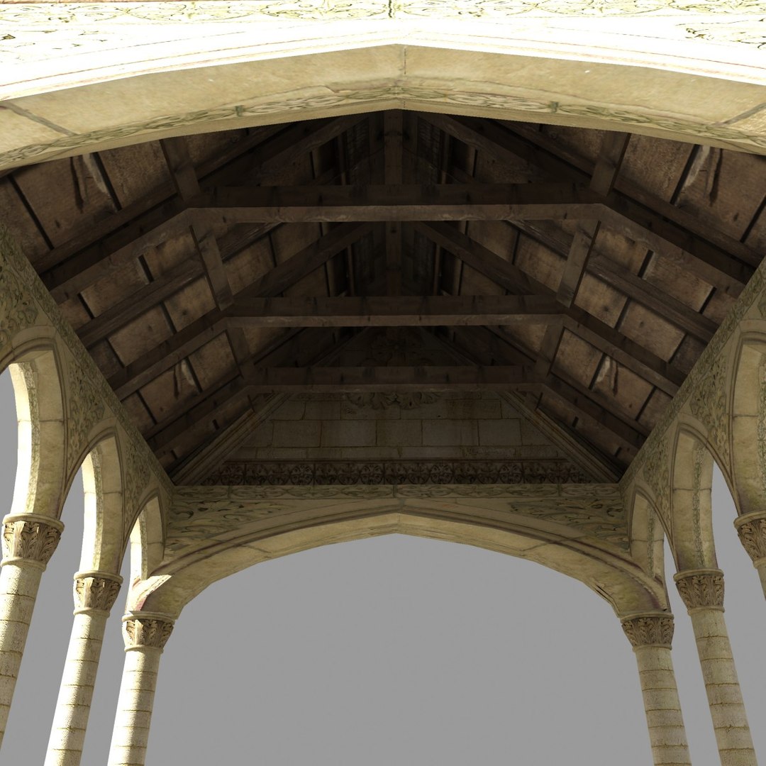 3d Medieval Gothic Lychgate