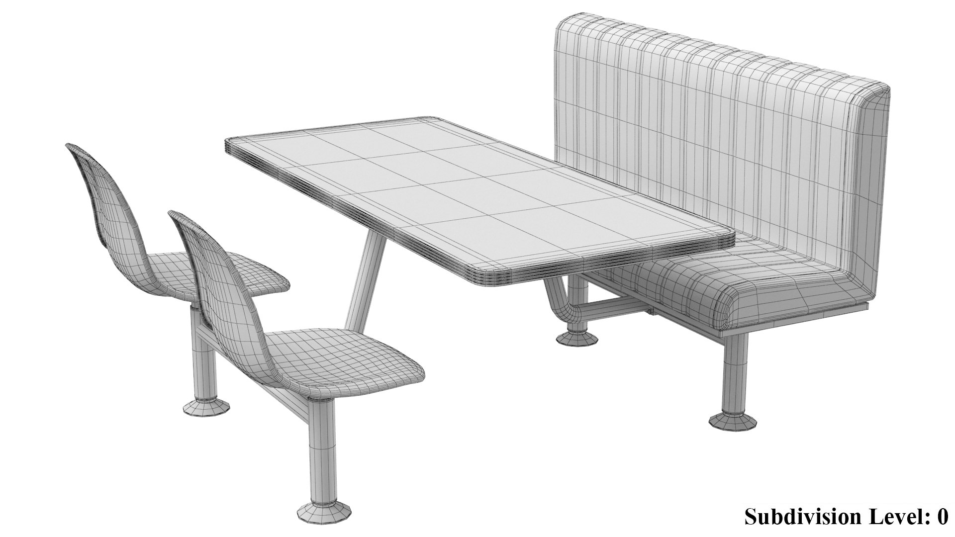 3D Real Restaurant Table Model - TurboSquid 1554405