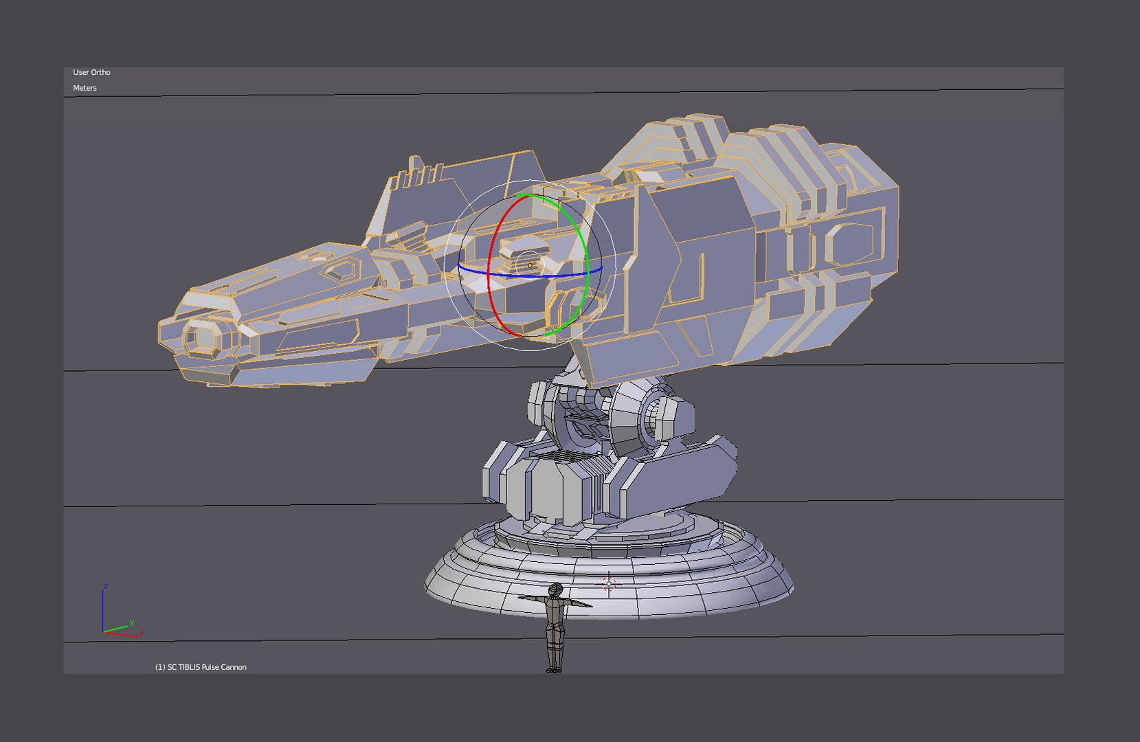 Free Energy Cannon Turret 3d Model