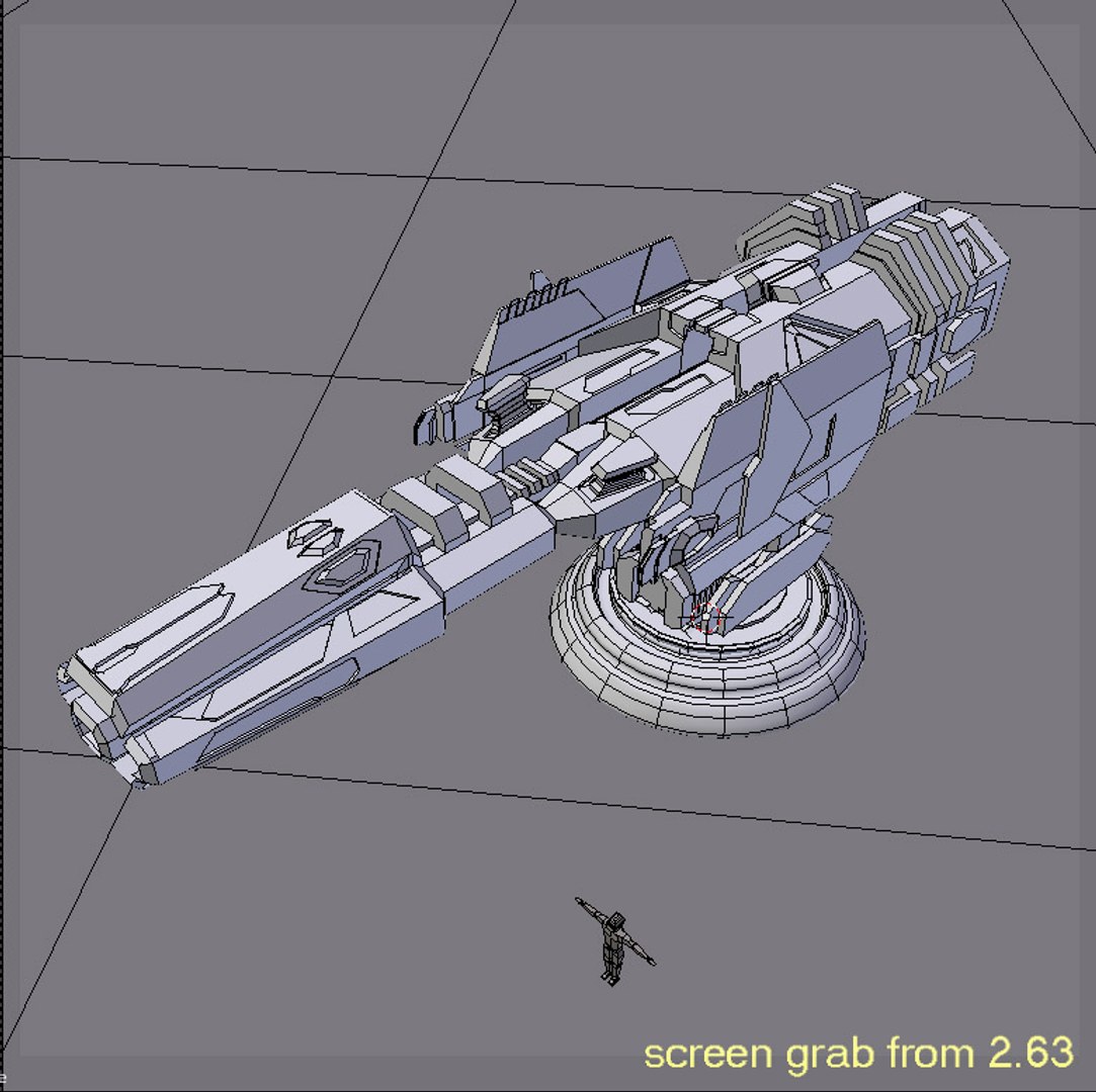 Free Energy Cannon Turret 3d Model
