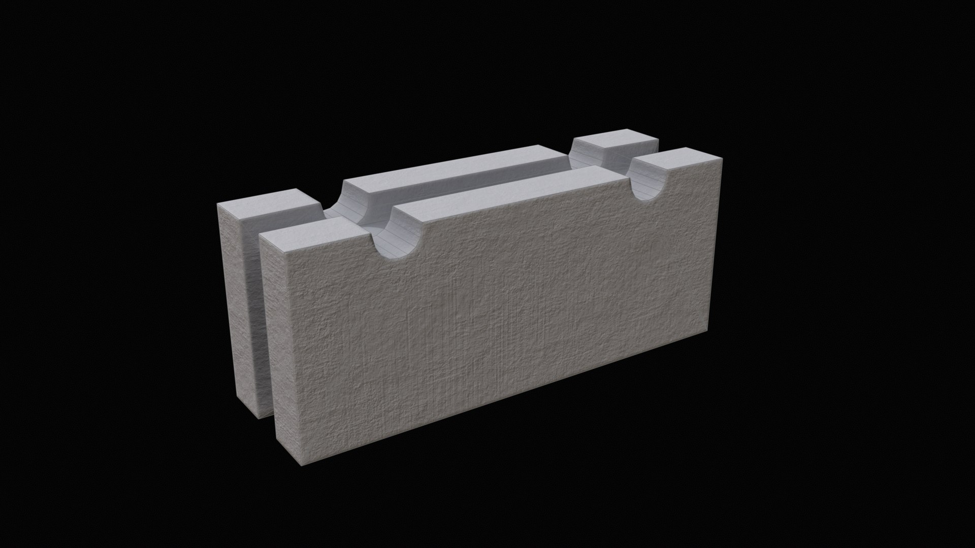 Concrete Block 3D Model - TurboSquid 2280936