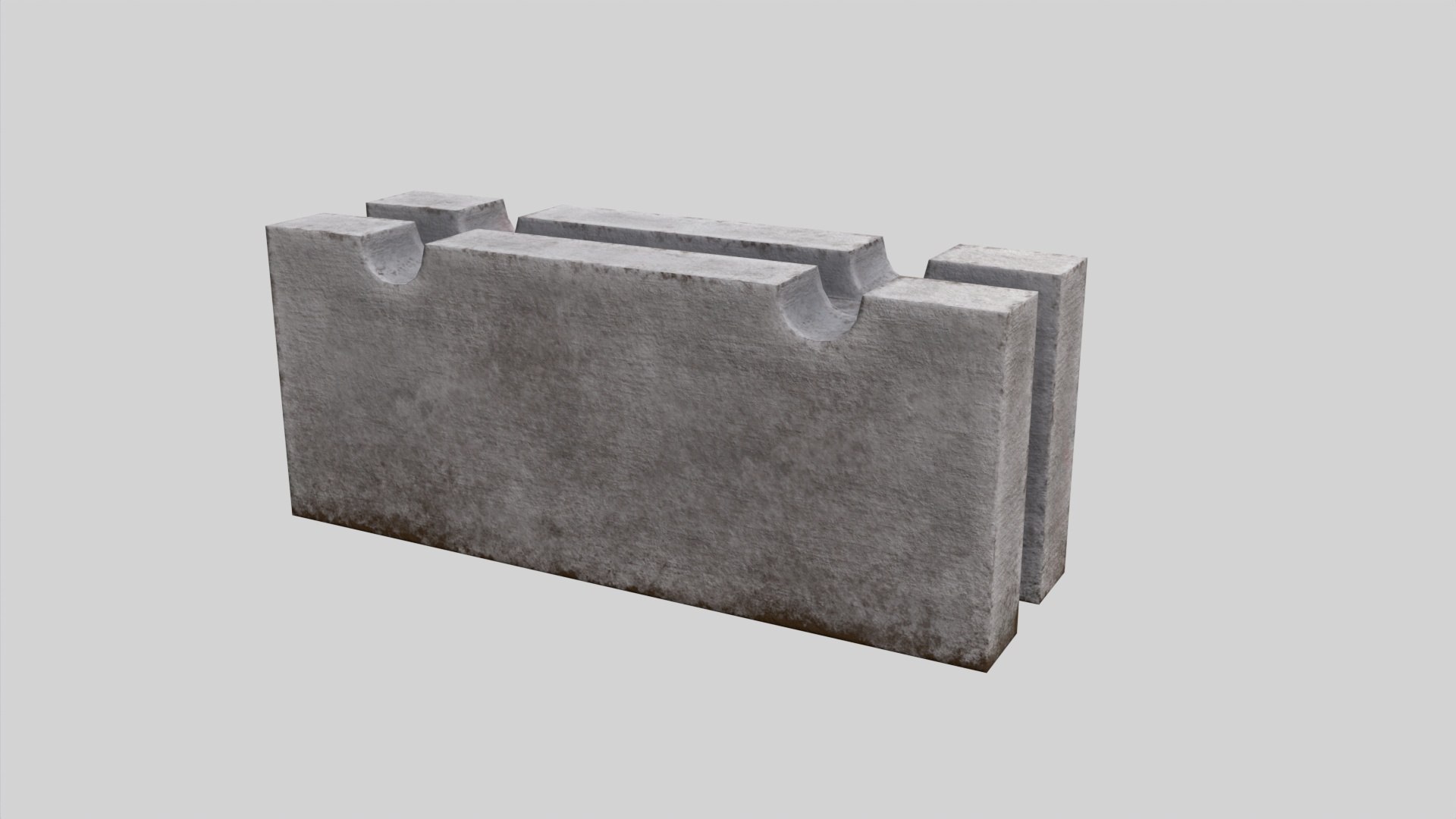Concrete Block 3D Model - TurboSquid 2280936