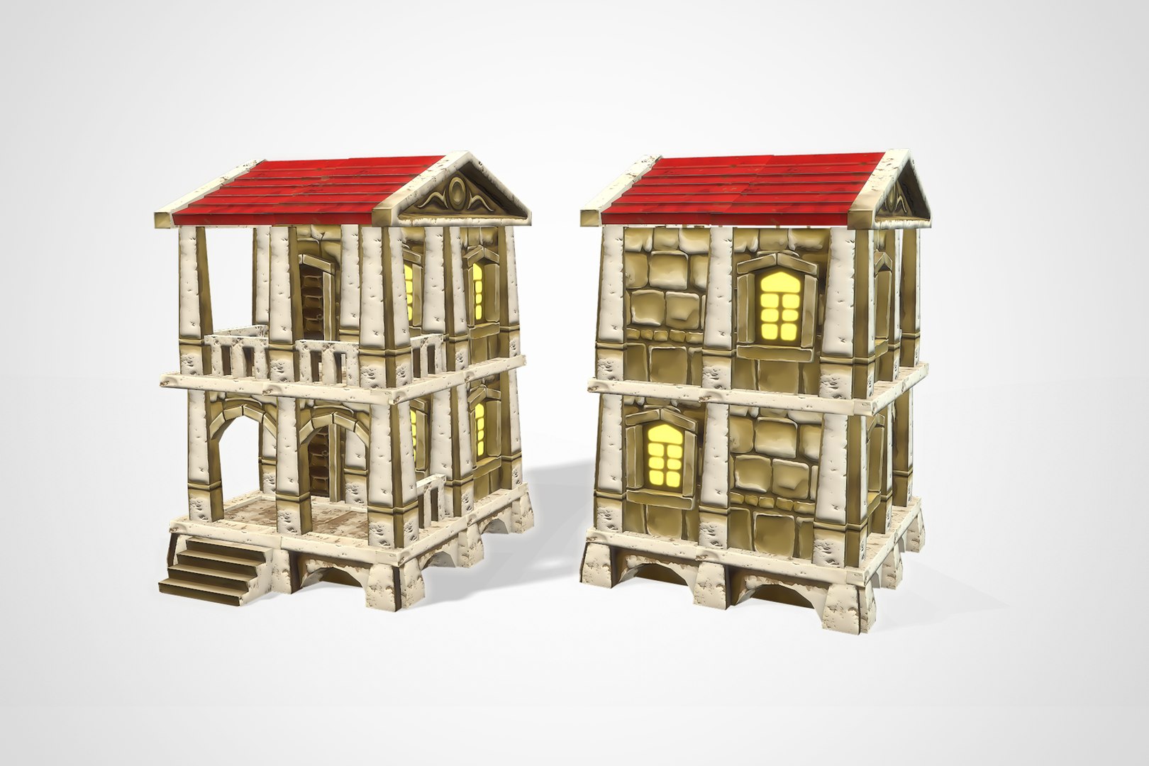 Rome RTS Fantasy Buildings 3D - TurboSquid 1798943