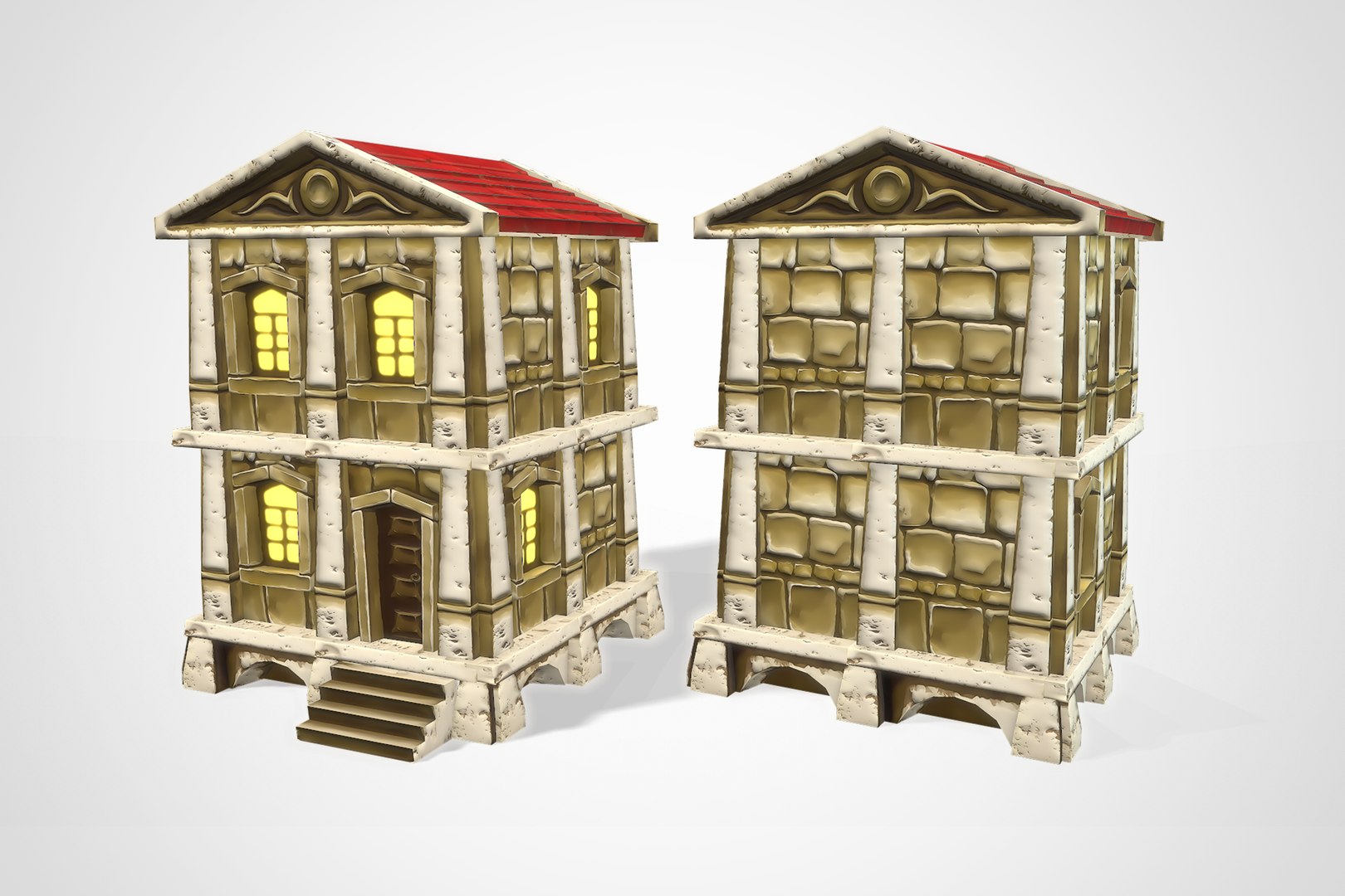 Rome RTS Fantasy Buildings 3D - TurboSquid 1798943