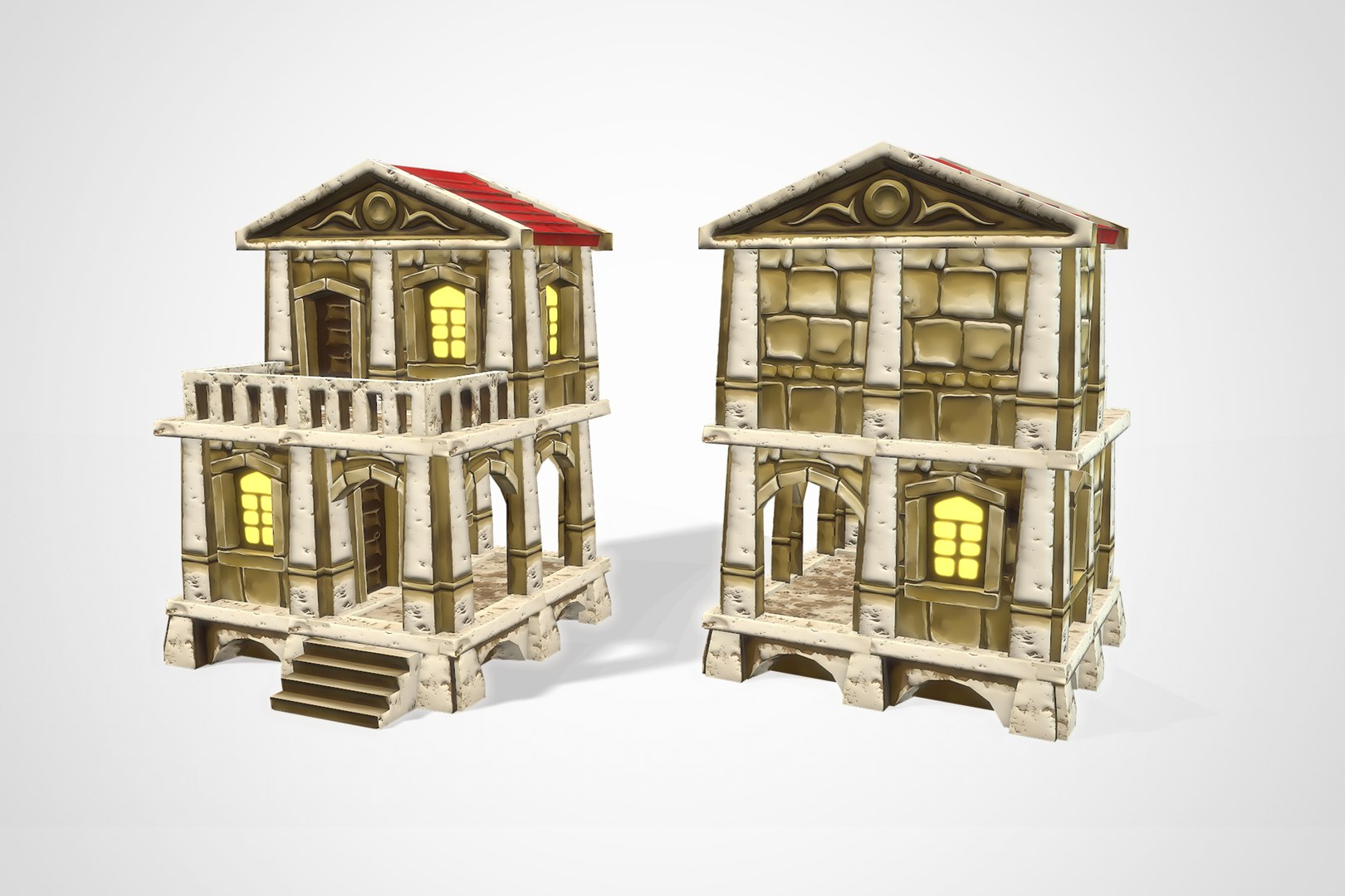 Rome RTS Fantasy Buildings 3D - TurboSquid 1798943