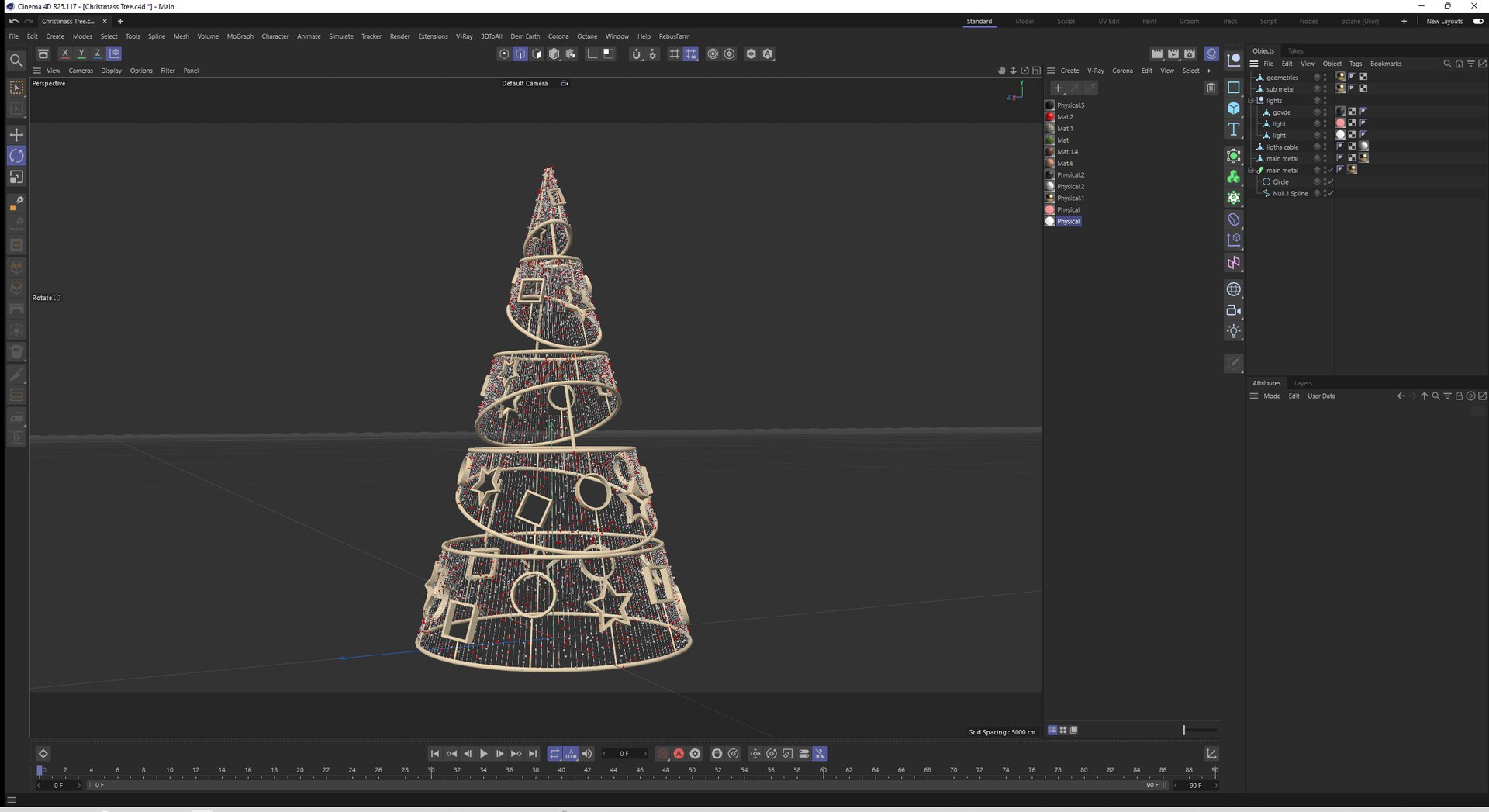 Metal Christmas Tree 3D Model 3D Model - TurboSquid 1959936