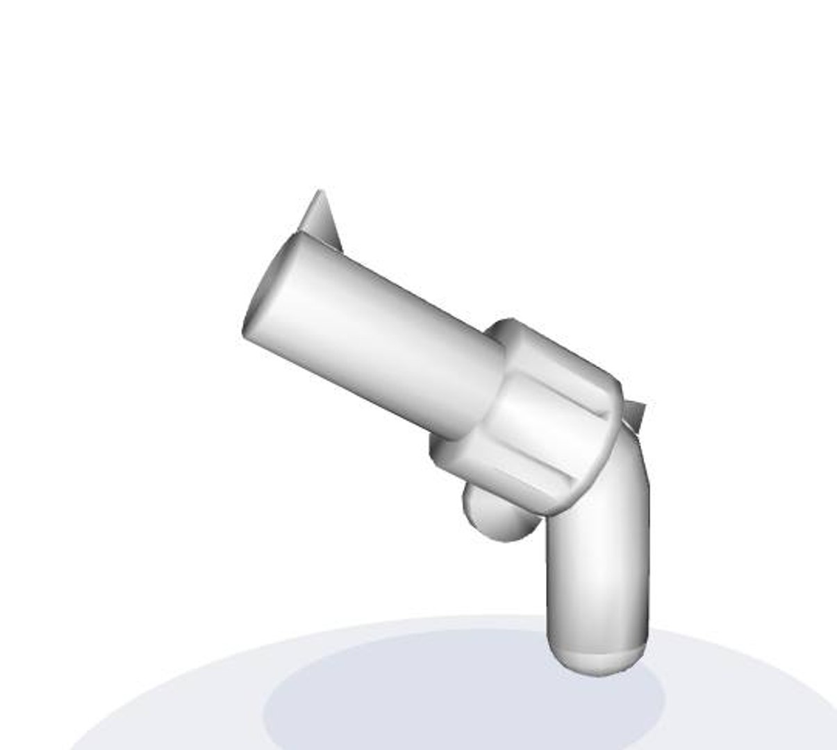 3d Model Lego Revolver Pistol