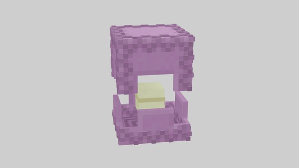 modelo 3d Minecraft Shulker - TurboSquid 2054694