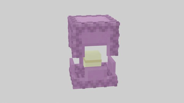 3D модель Minecraft Shulker - TurboSquid 2054694