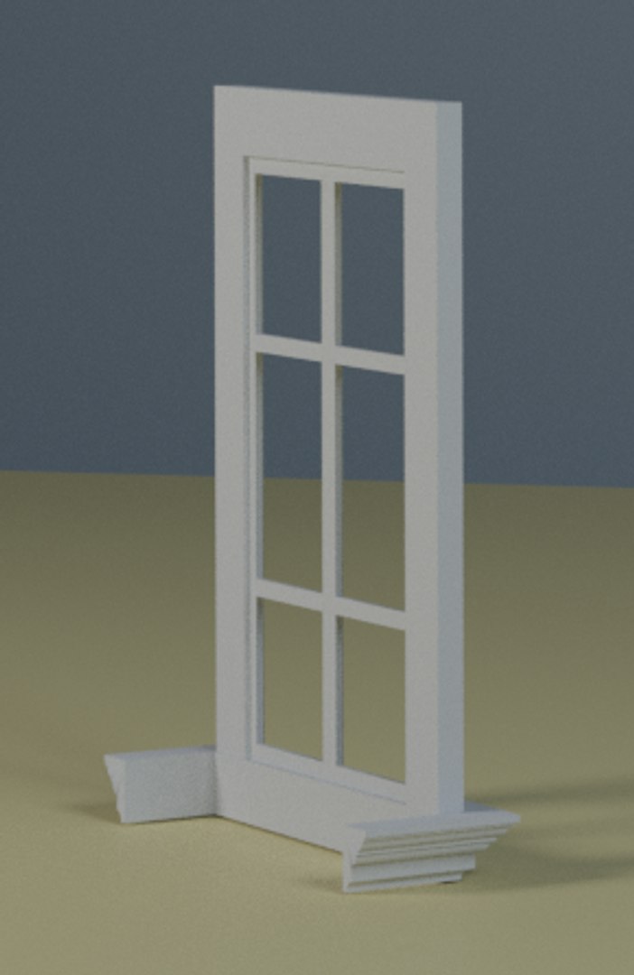 3d Interior Exterior Window Model