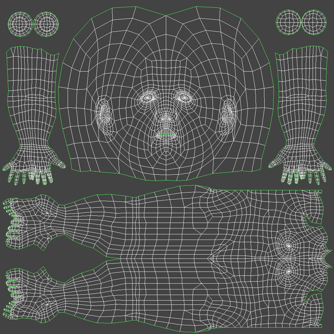 Generic Female Base Mesh Human Max