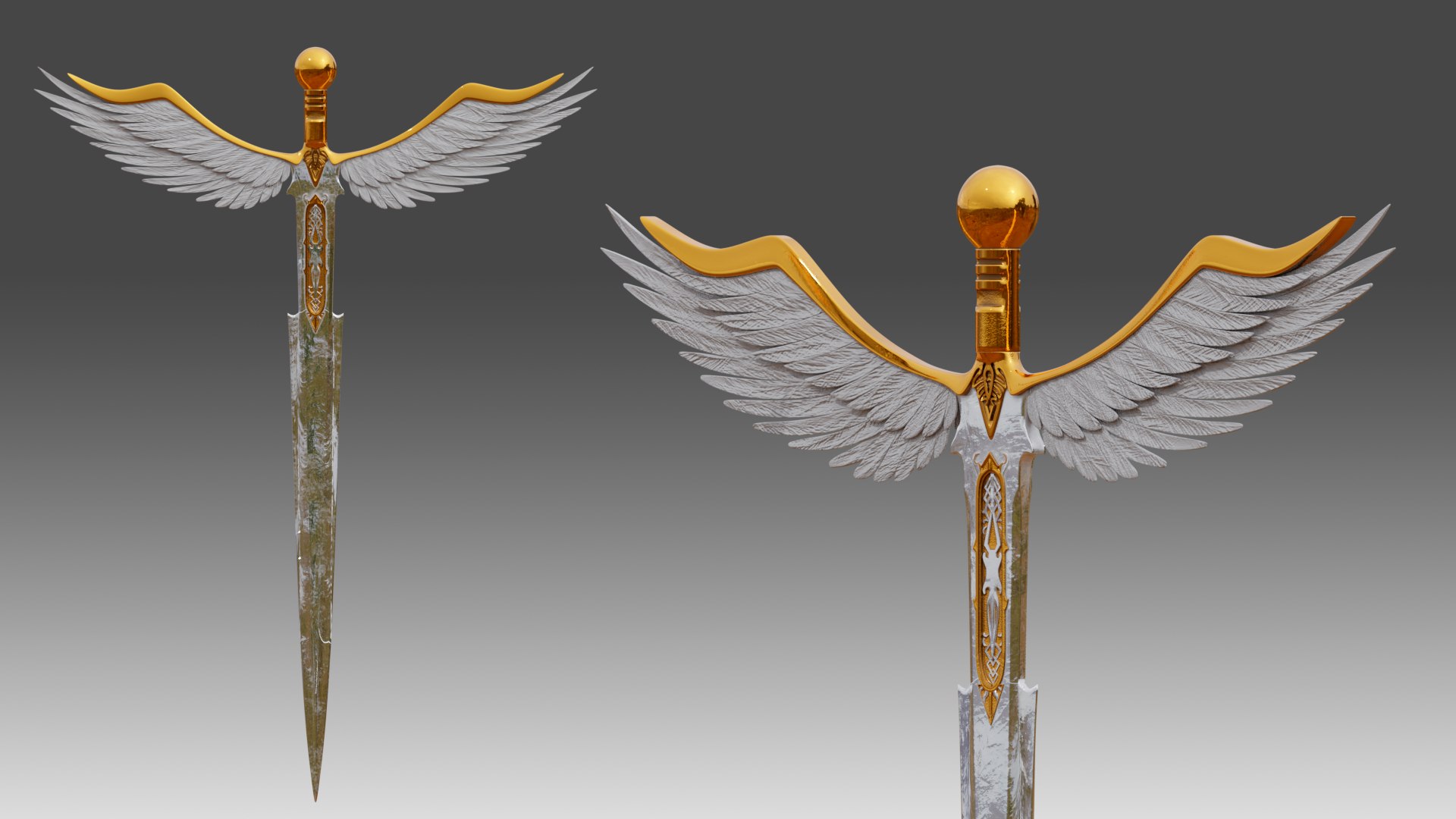 3D Sword Angel - TurboSquid 1705658