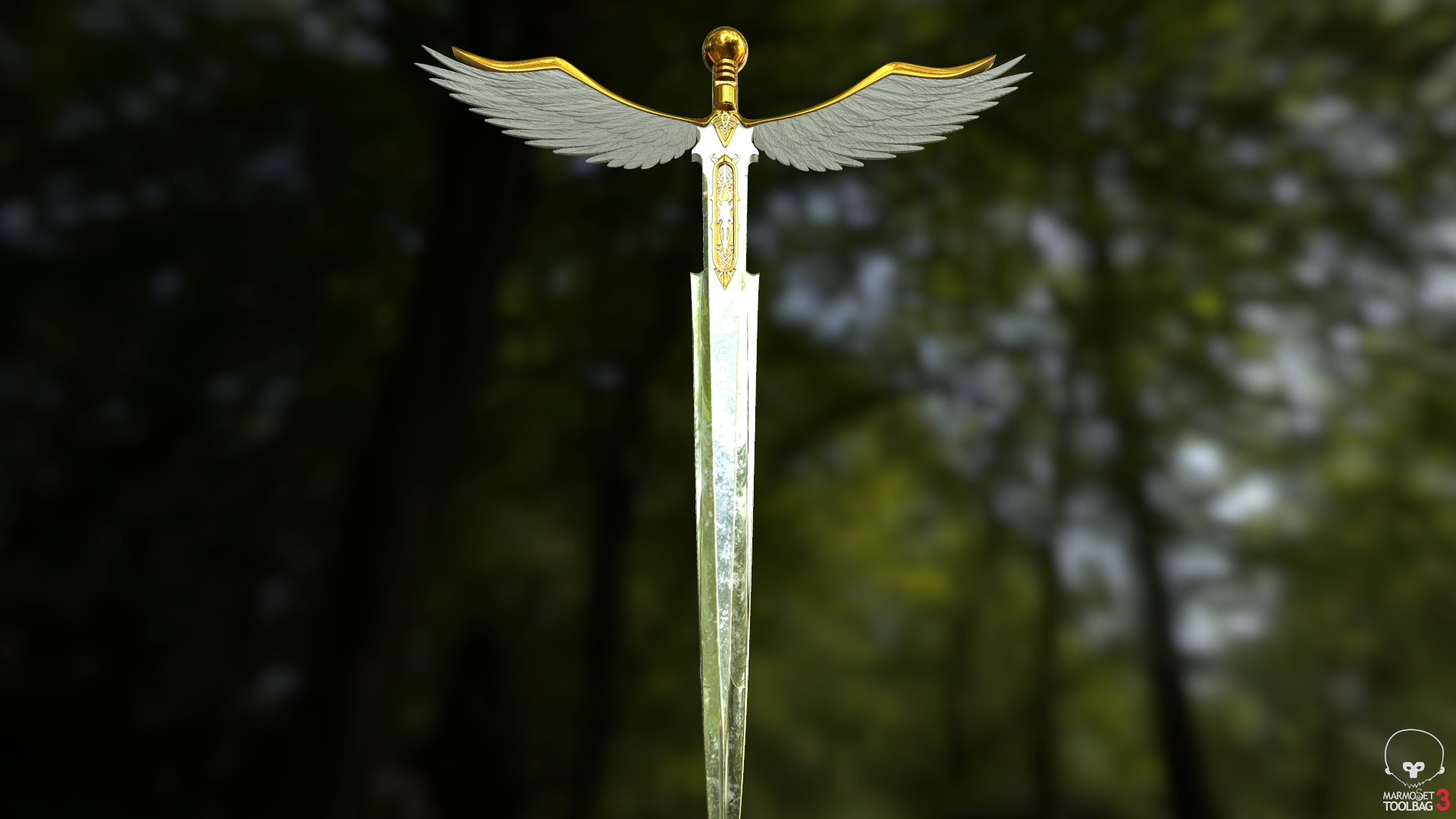 3D Sword Angel - TurboSquid 1705658