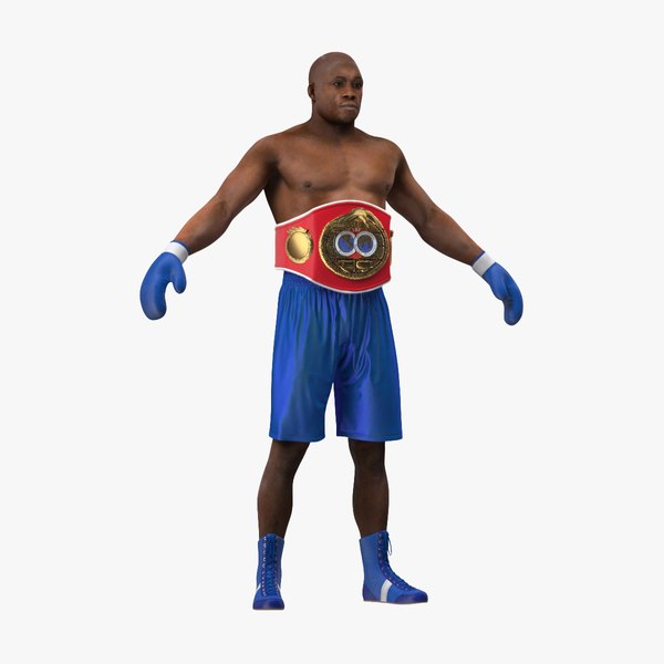 modelo 3d Campeón de la Federación Internacional de Boxeo preparado ...