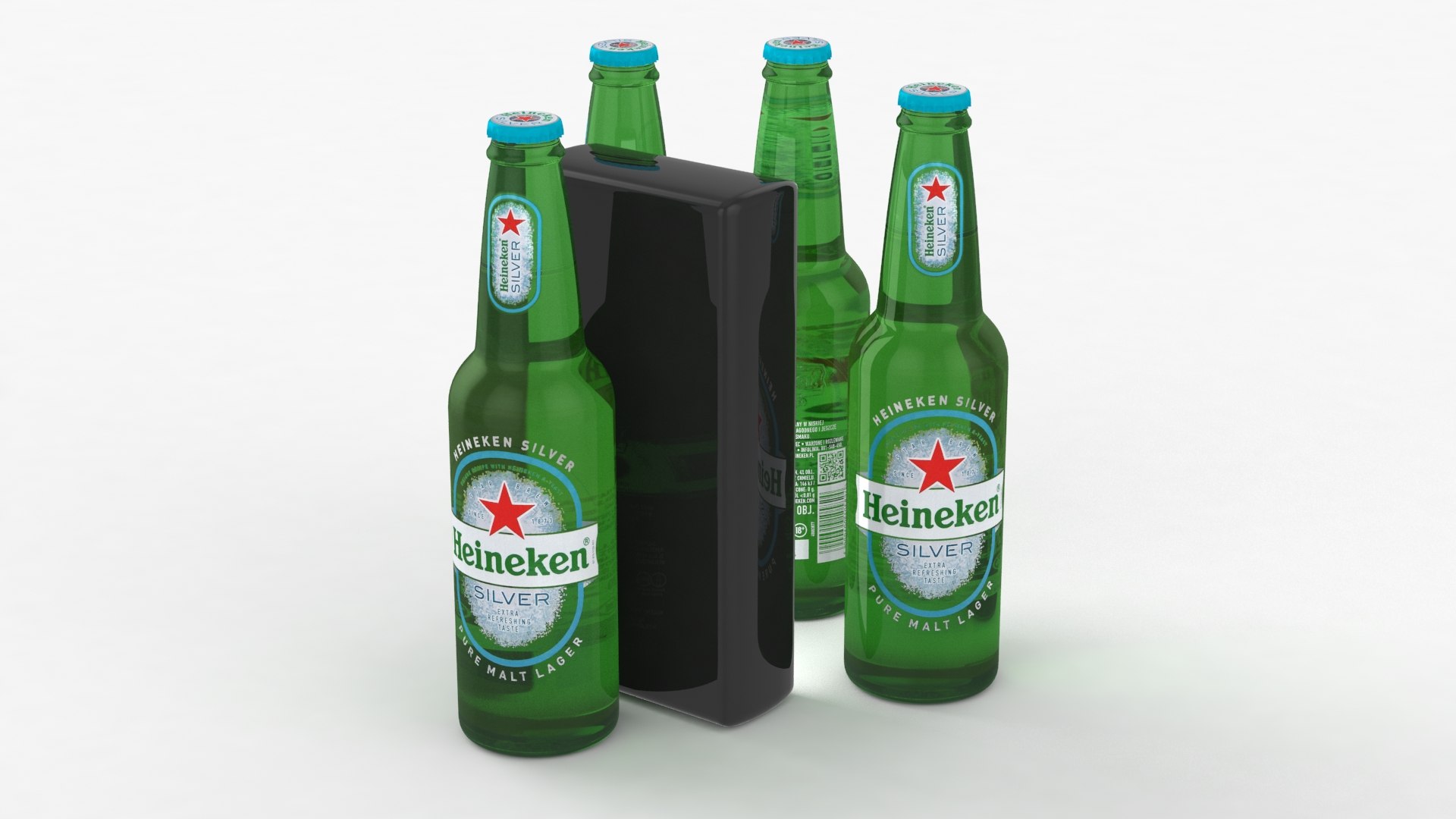 3D model Beer Bottle Heineken Silver 500ml 2022 - TurboSquid 1932875