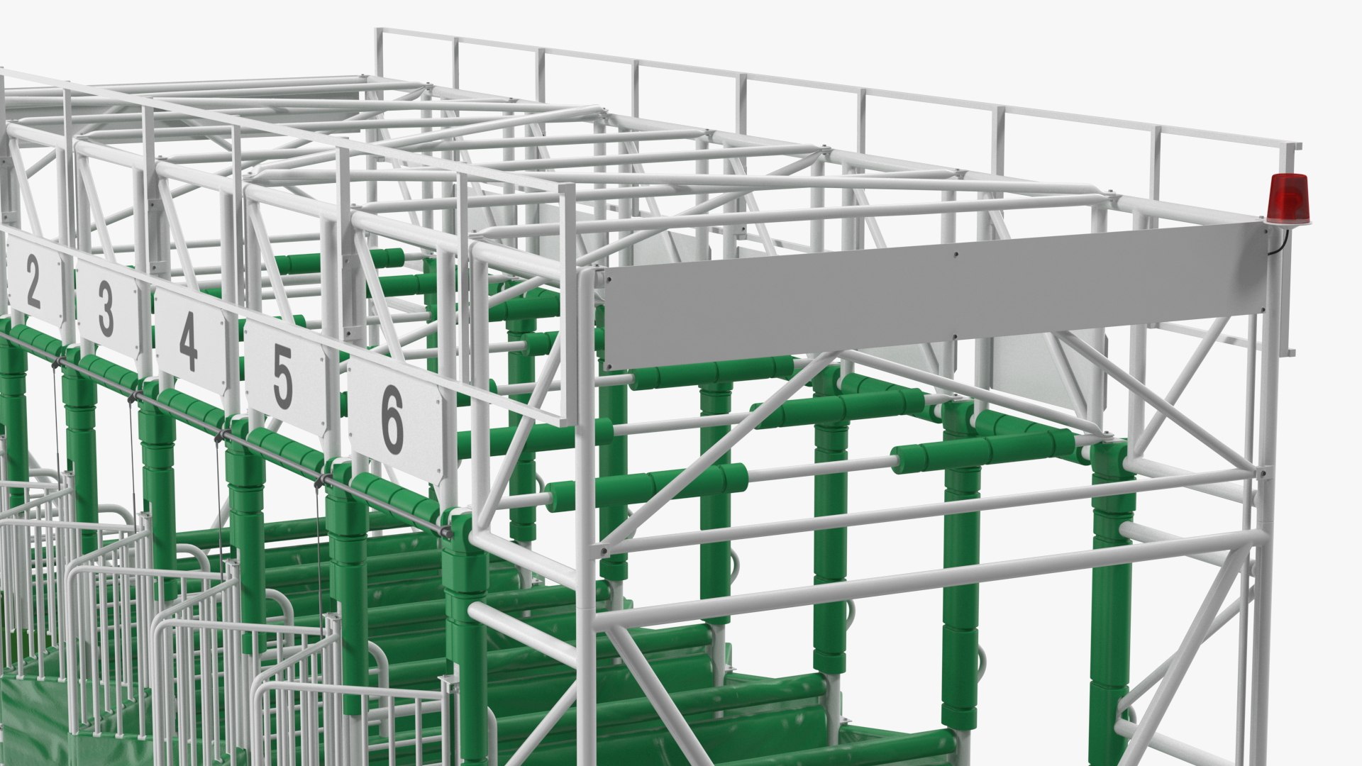 Starting Gates For Horse Racing 6 Stalls 3D Model - TurboSquid 2029395