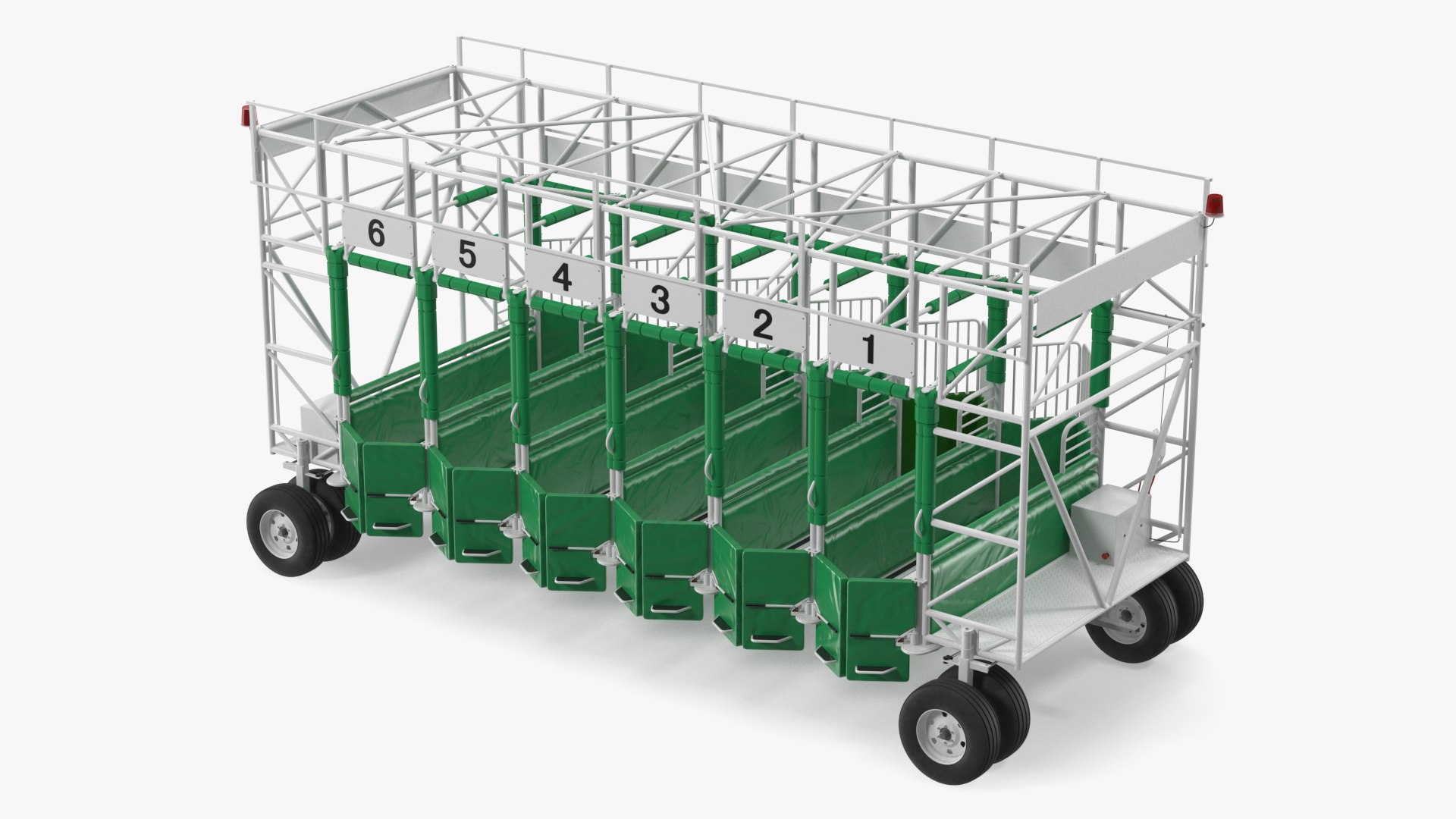 Starting Gates For Horse Racing 6 Stalls 3D Model - TurboSquid 2029395