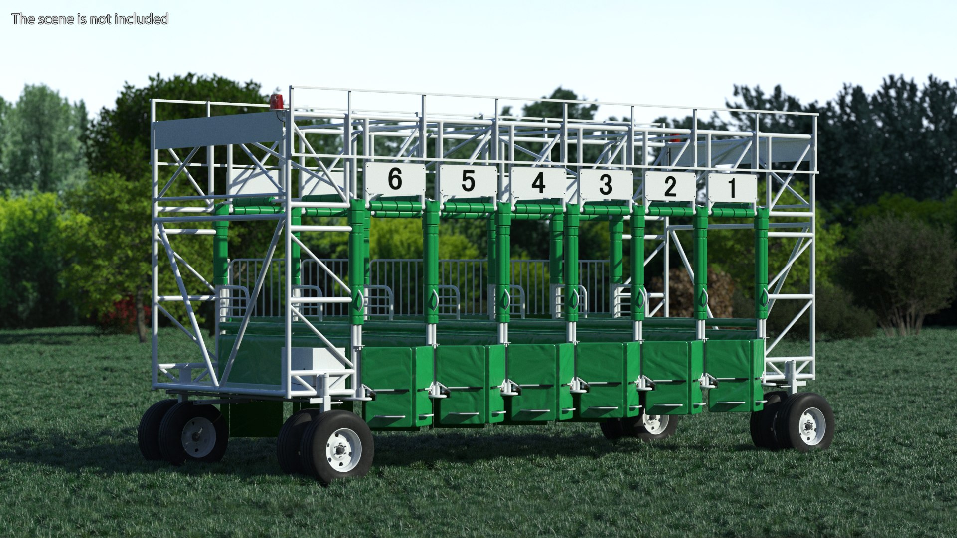 Starting Gates For Horse Racing 6 Stalls 3D Model - TurboSquid 2029395