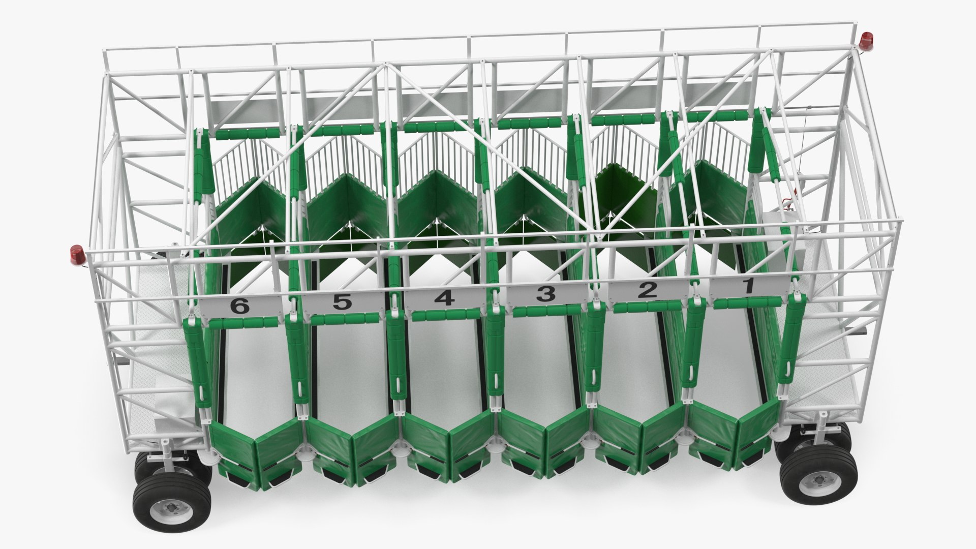 Starting Gates For Horse Racing 6 Stalls 3D Model - TurboSquid 2029395