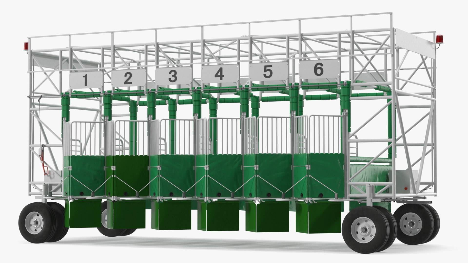 Starting Gates For Horse Racing 6 Stalls 3D Model - TurboSquid 2029395