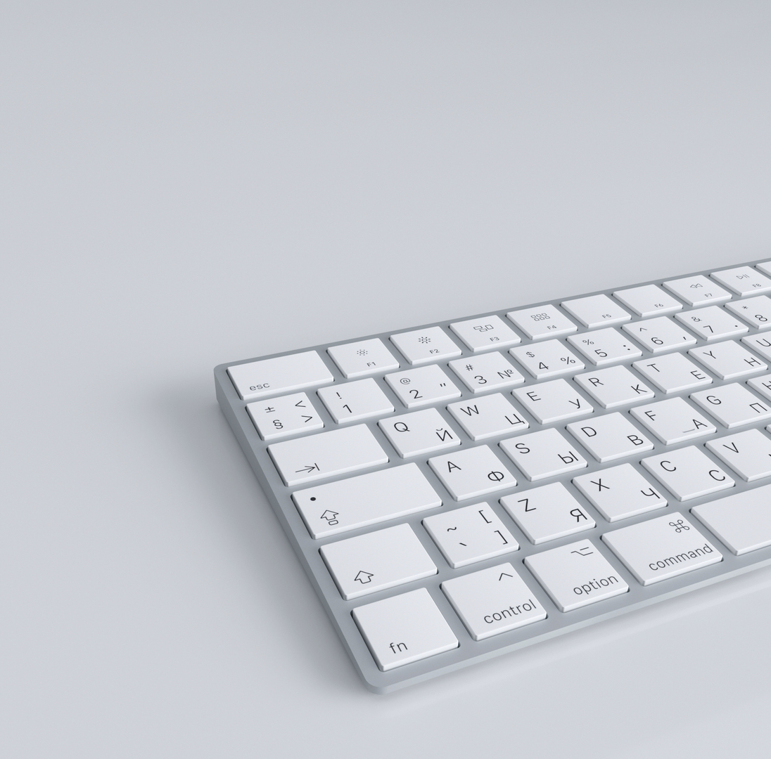Apple pc mouse keyboard 3D model - TurboSquid 1711357