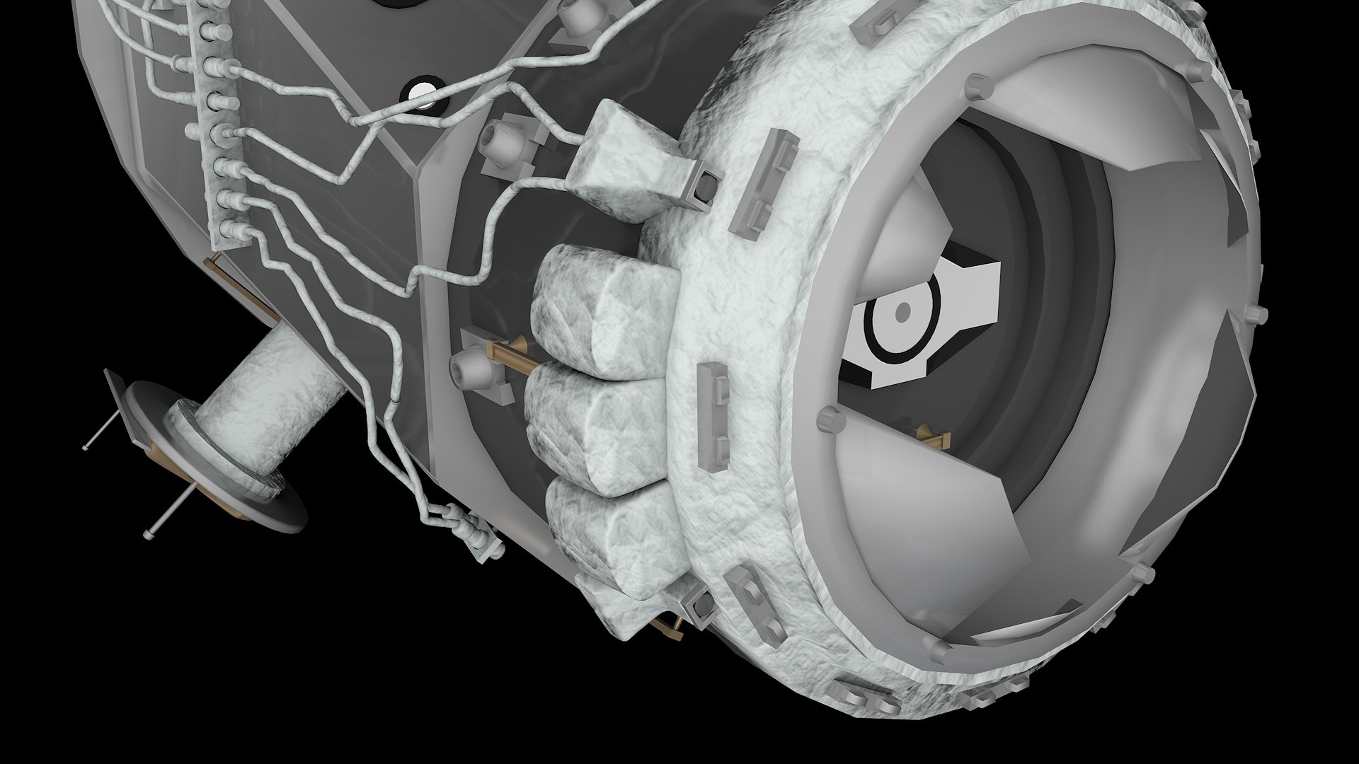Iss Pressurized Mating Adapter 3d Model