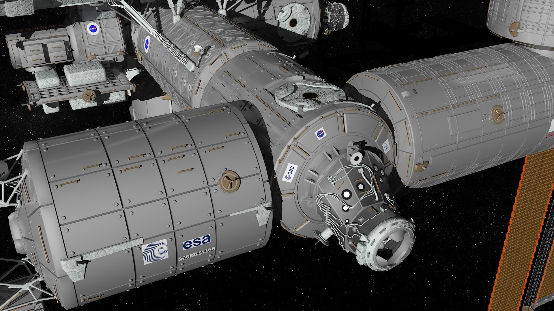 Iss Pressurized Mating Adapter 3d Model