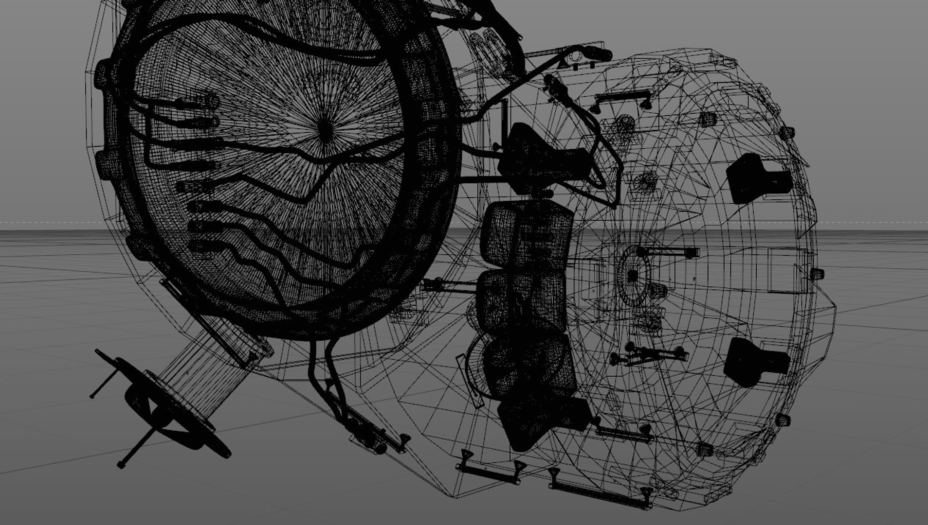 Iss Pressurized Mating Adapter 3d Model