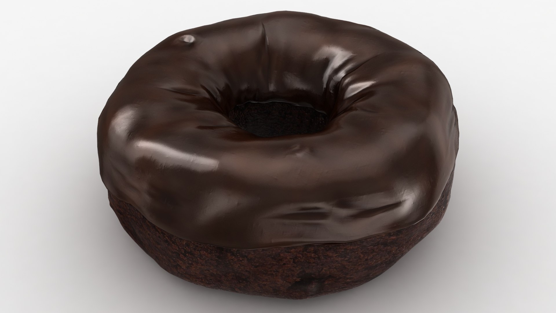 3D Realistic Double Chocolate Glazed - TurboSquid 1443598