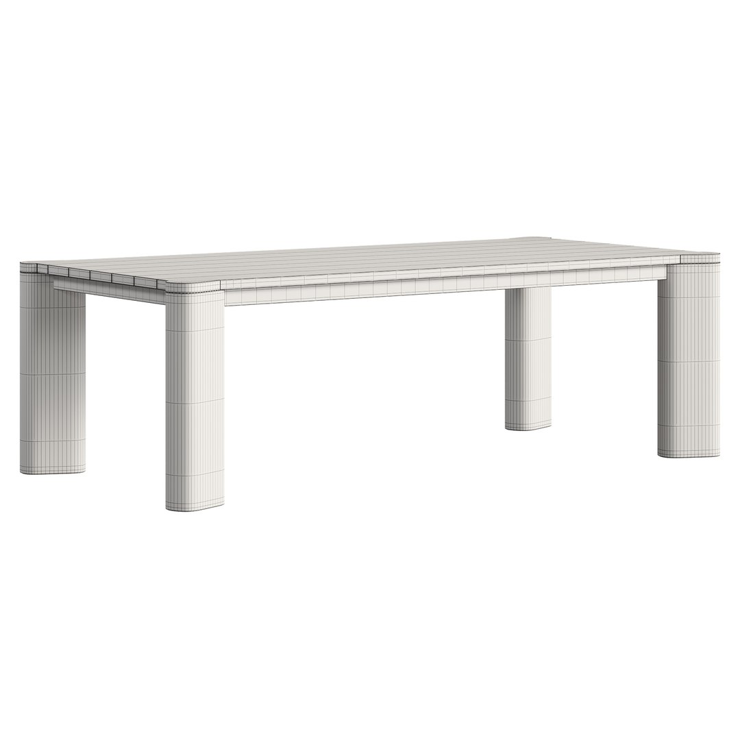 Soho Outdoor Dining Table 3D Model - TurboSquid 2422070