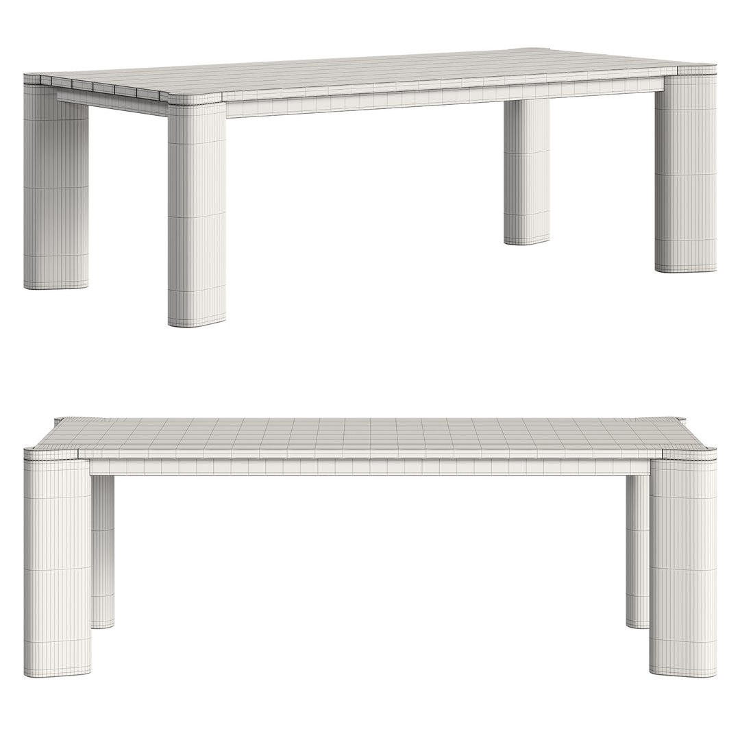 Soho Outdoor Dining Table 3D Model - TurboSquid 2422070