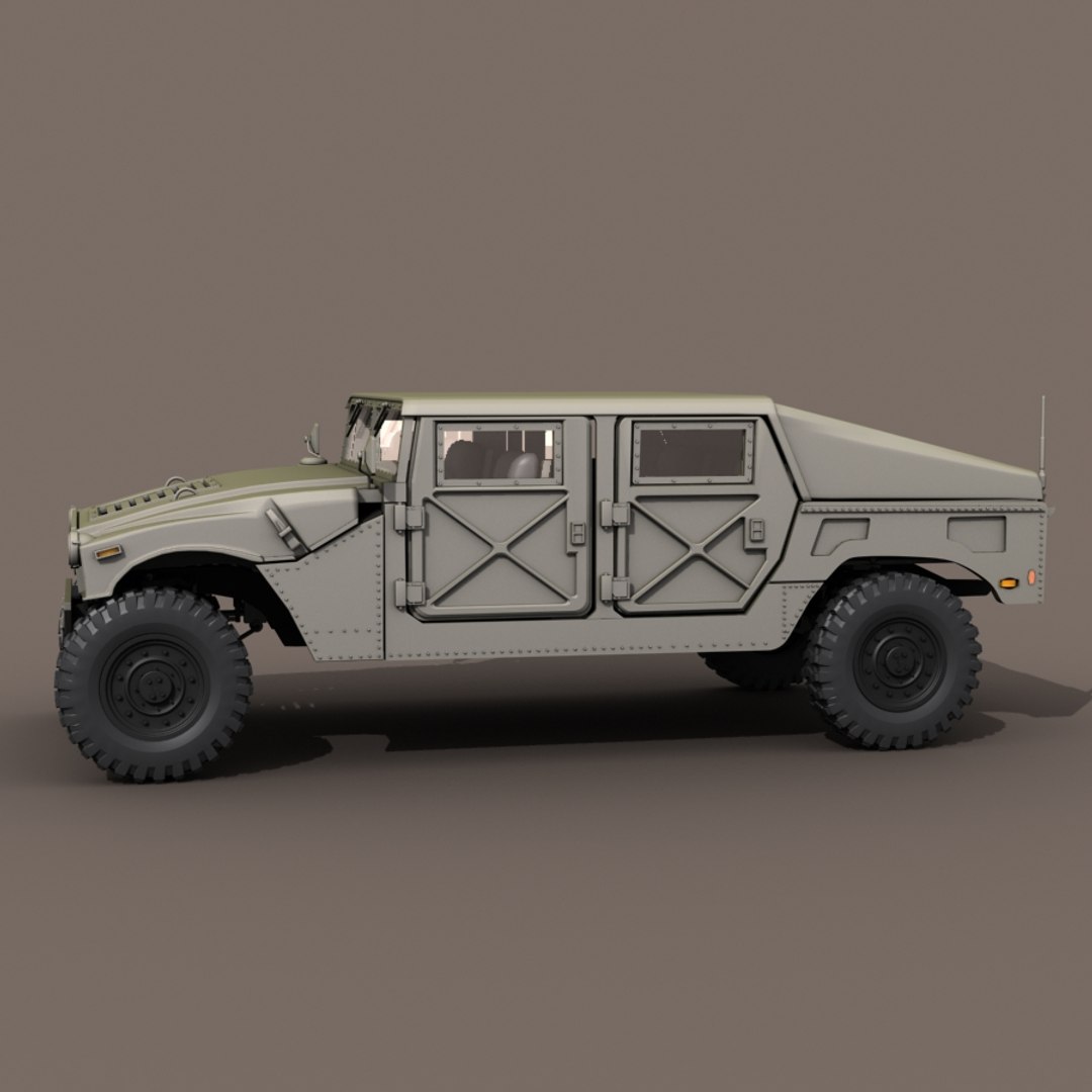 3d Model Military Hummer