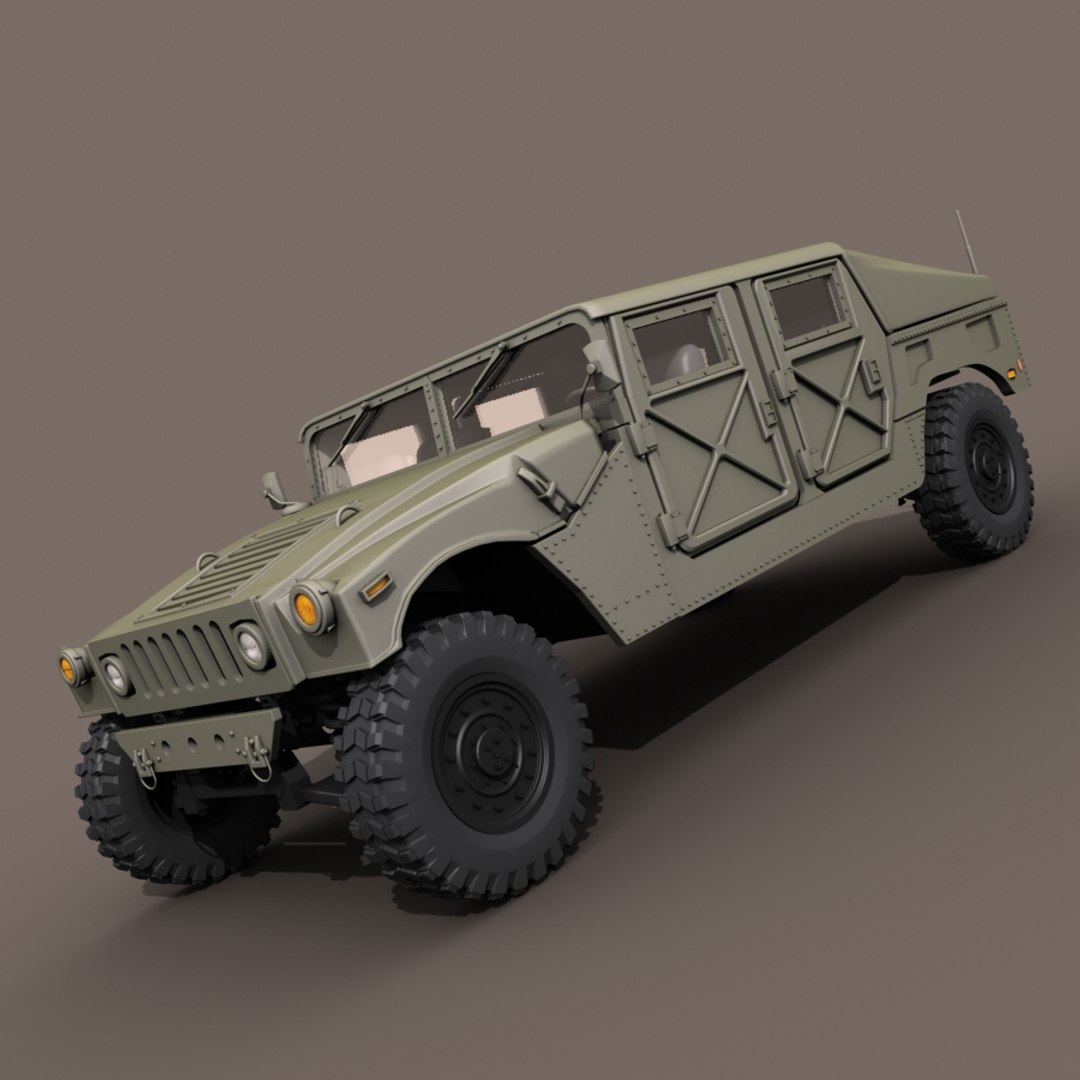 3d Model Military Hummer