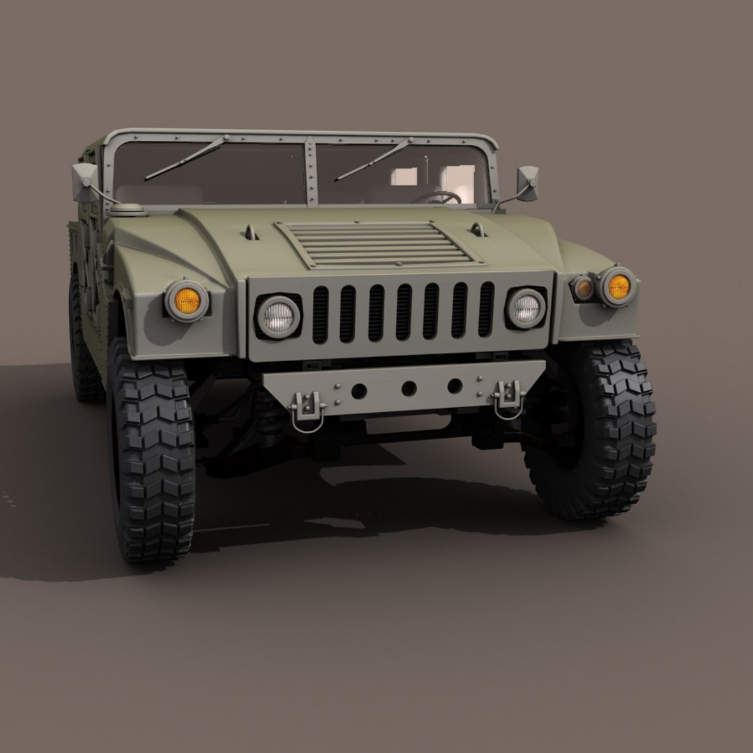3d Model Military Hummer