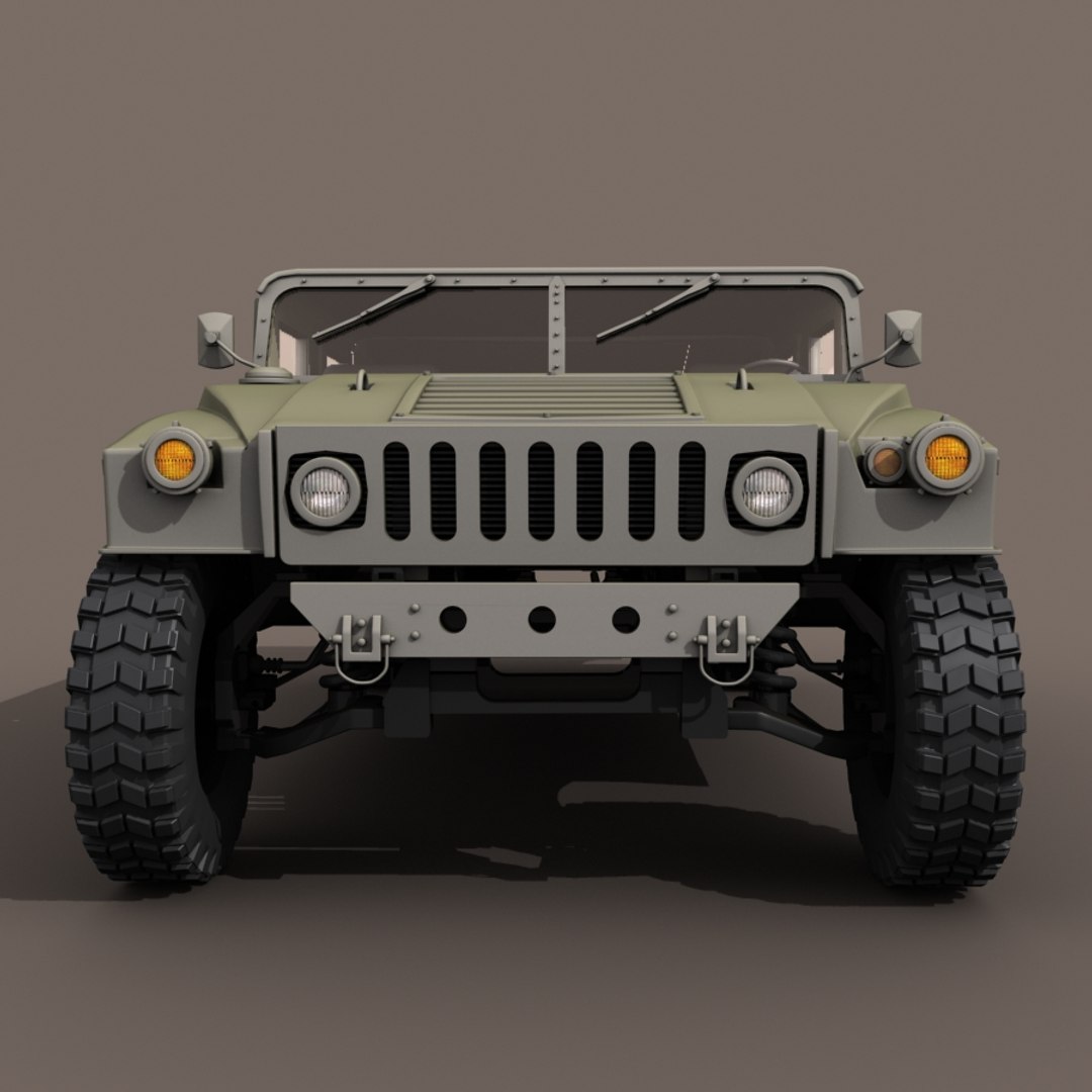 3d Model Military Hummer