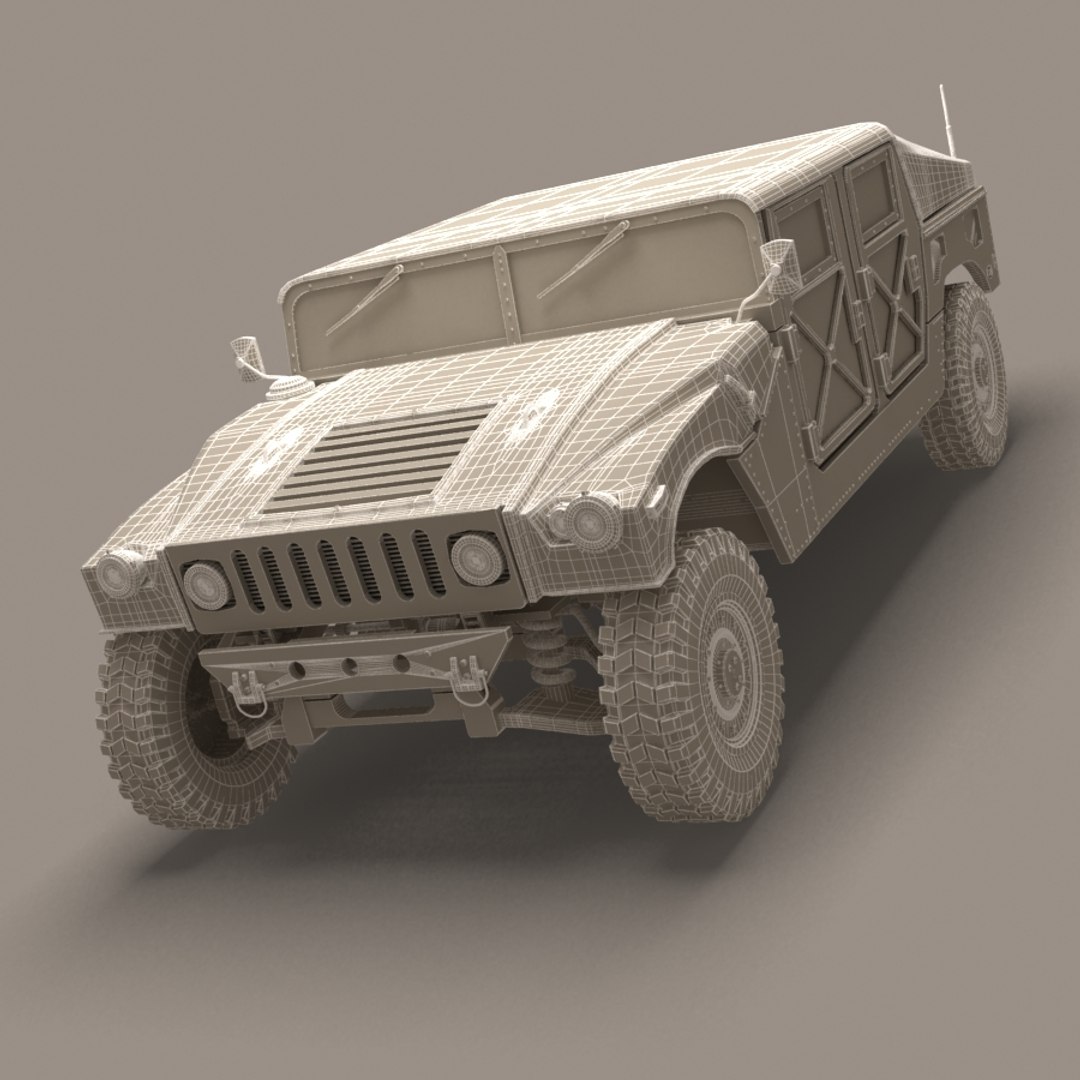 3d Model Military Hummer