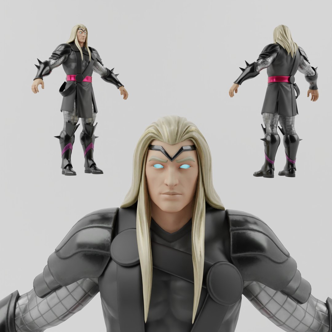 modelo 3d Thor Lowpoly Rigged - TurboSquid 2033692