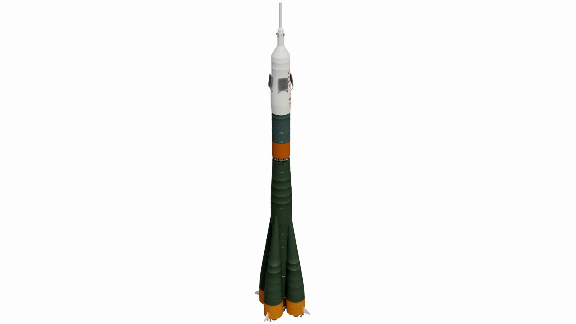 Soyuz Spacecraft Rocket Manned 3d Model